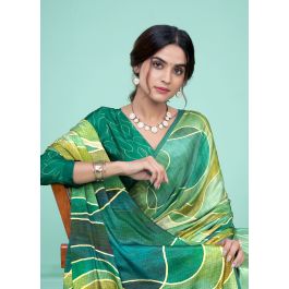 RAINBOW - CATALOG # 52967 (SET OF 10 SAREES) MADE IN INDIA BY STROLLAY