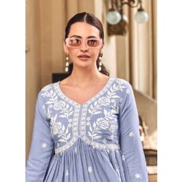 IBADAT 2 - Catalog # 53586: Set of 6 Readymade Kurtis for Women