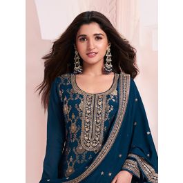 NIDHI - Catalog #55336: Set of 6 Semi-Stitched Suits for Women