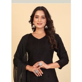 BLUE HILLS BLACK BEAUTY Catalog # 59091 Set of 4 Readymade Salwar Suits