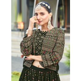 AMALA - Catalog # 62156 (Set of 4 Readymade Lehengas) by Chansi Trendz